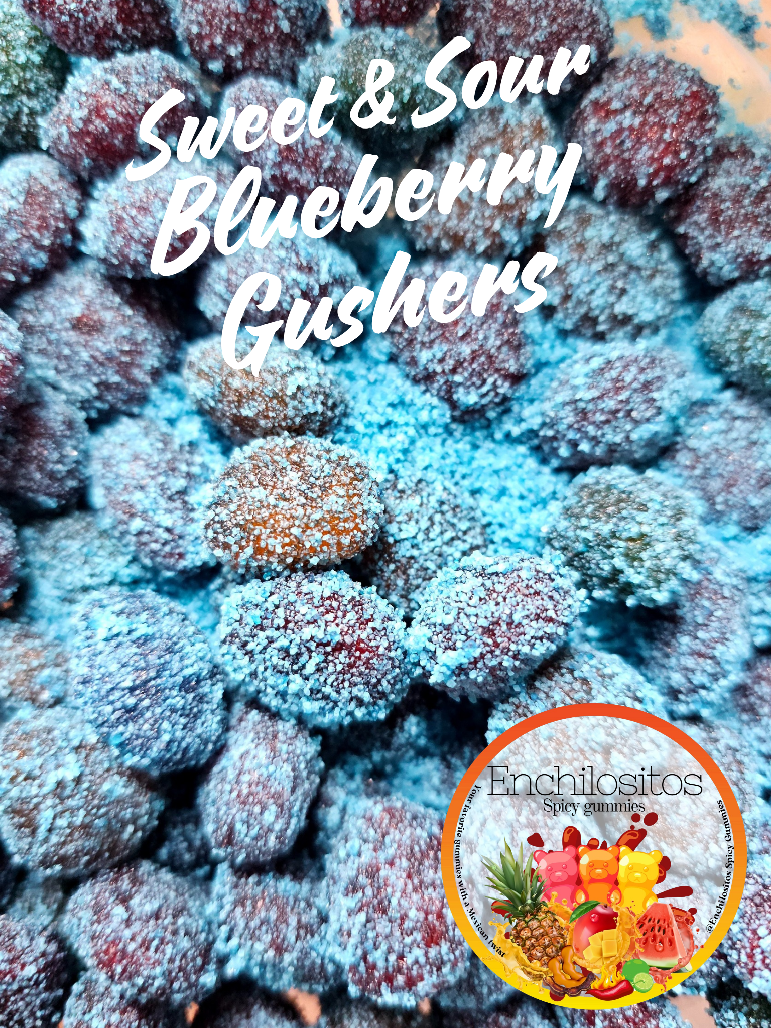 Sour Blue Razz Gushies – ENCHILOSITOS SPICY GUMMIES